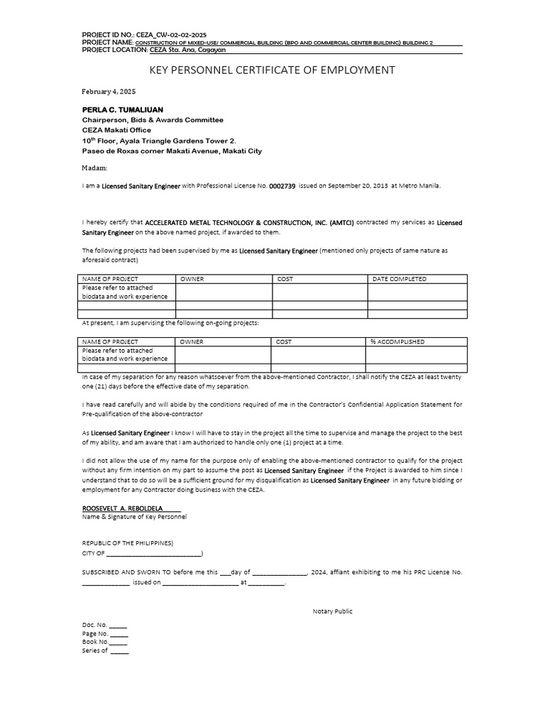 CEZA Mixed-Use Building Project Details | PDF
