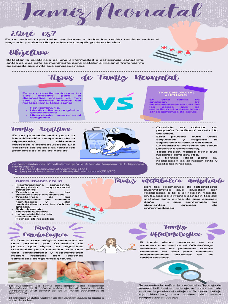 Tamizaje Neonatal: Diagnóstico Precoz | PDF | Infantes | Especialidades ...