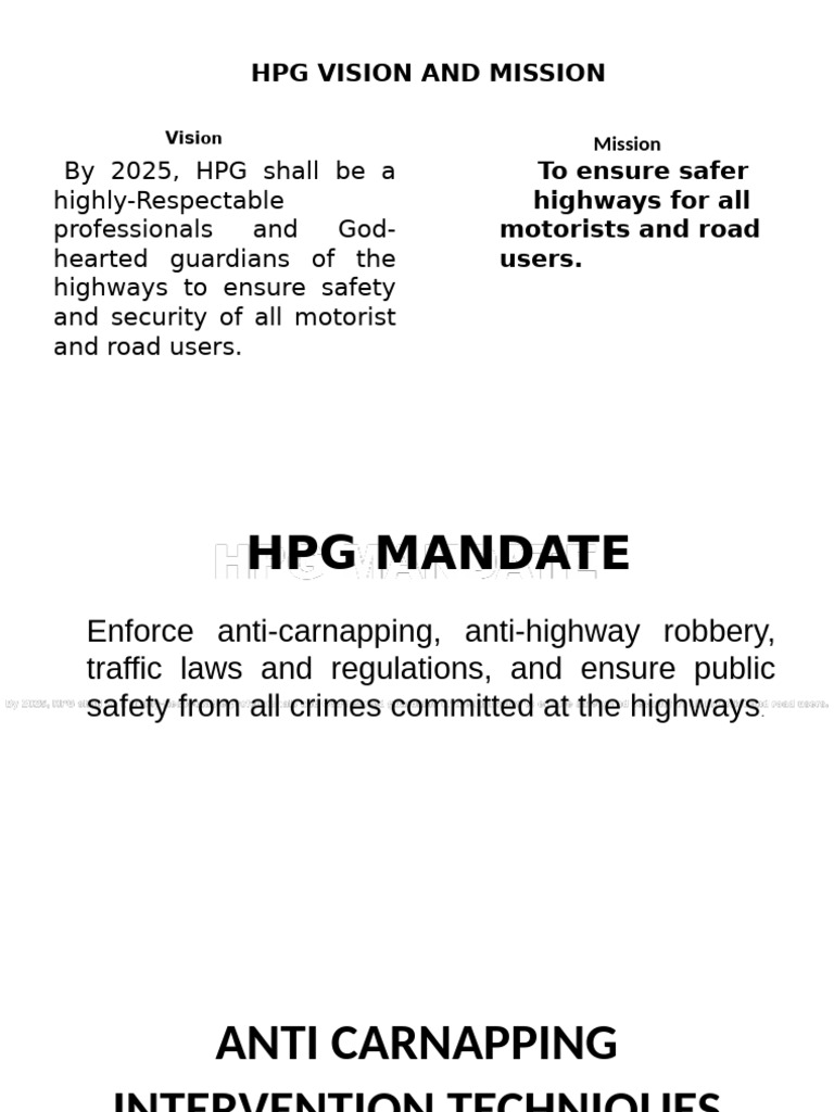 Lecture On Anti-Carnapping Intervention Techniques | PDF | Transport ...