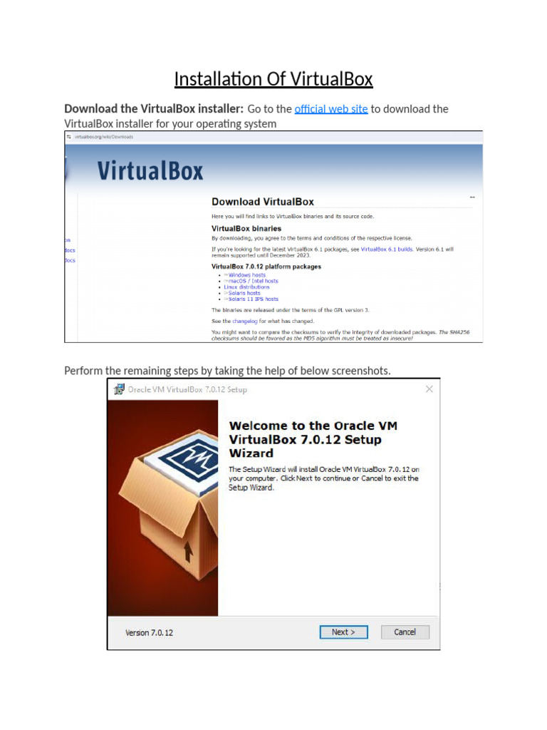 VirtualBox & Kali OS Installation Guide | PDF | Sudo | Software