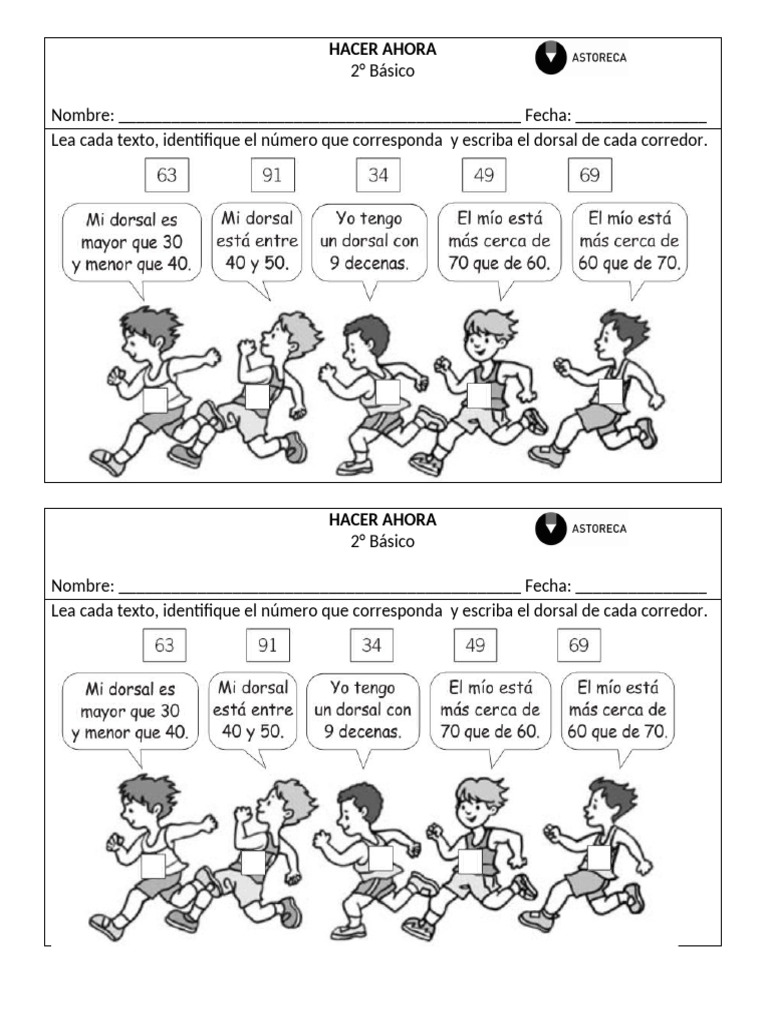 Eje Números - Valor posicional y ordenar números | PDF