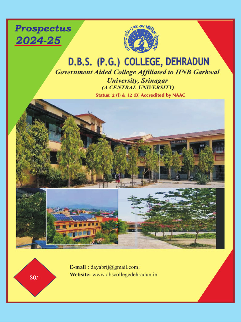 DBS College Dehradun Prospectus 2024-25 | PDF | Bachelor's Degree ...