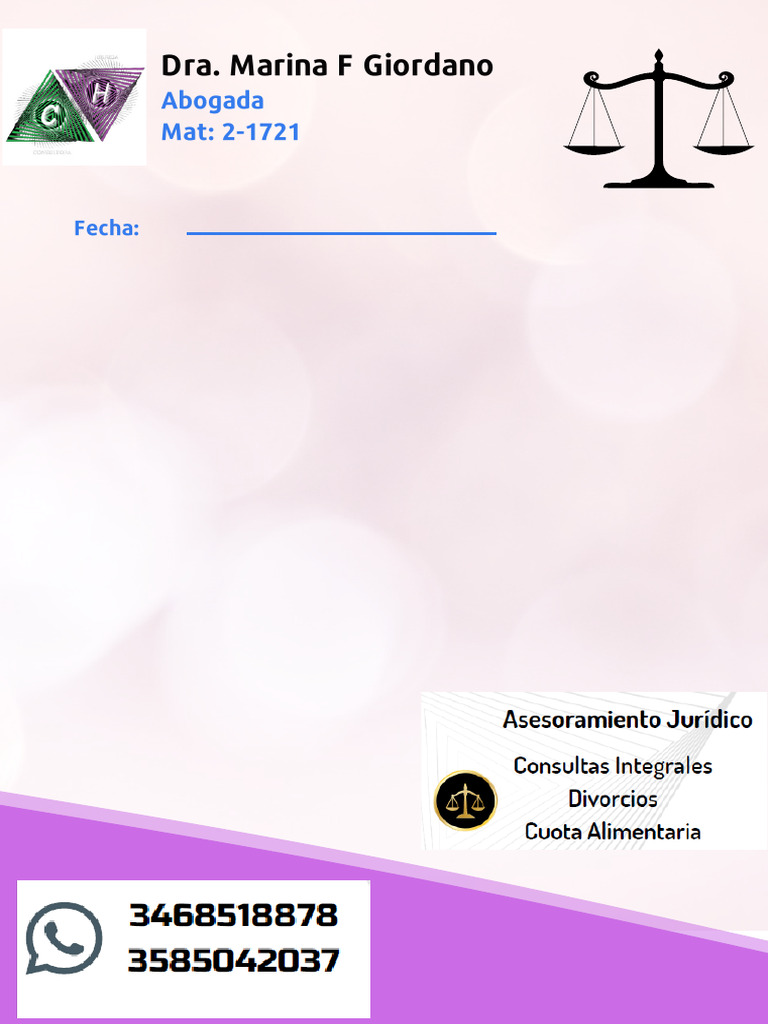 Abogada Dra. Marina F. Giordano | PDF