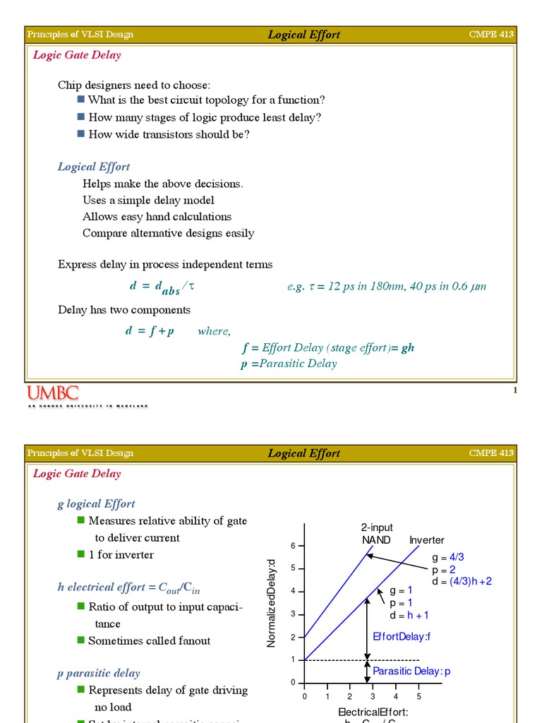 Chap4 Lect11 Logical Effort | PDF | Electronic Design | Computer Engineering