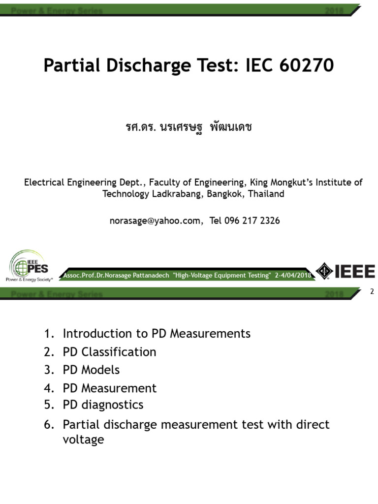 5 PD IEC 60270 (260361) DR Norasage | PDF