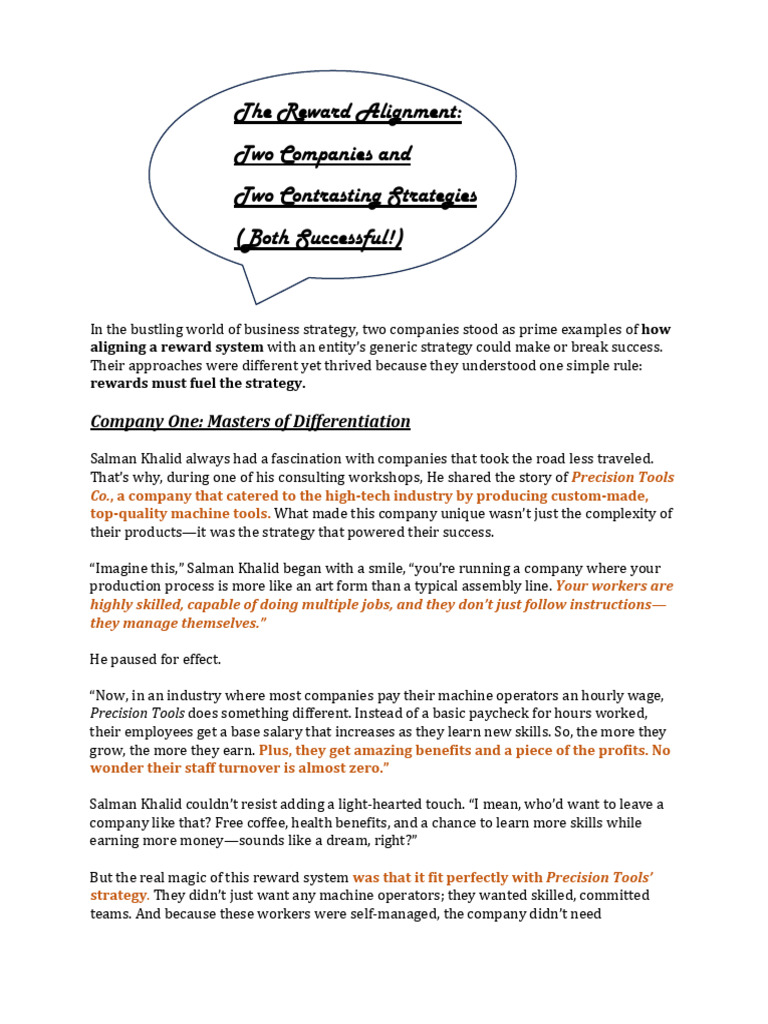 Aligning Rewards with Business Strategy | PDF | Employment | Turnover ...