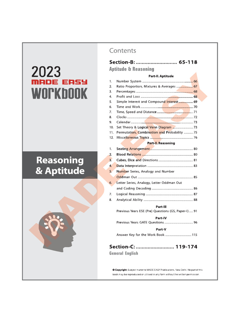 Reasoning & Aptitude Notes | PDF