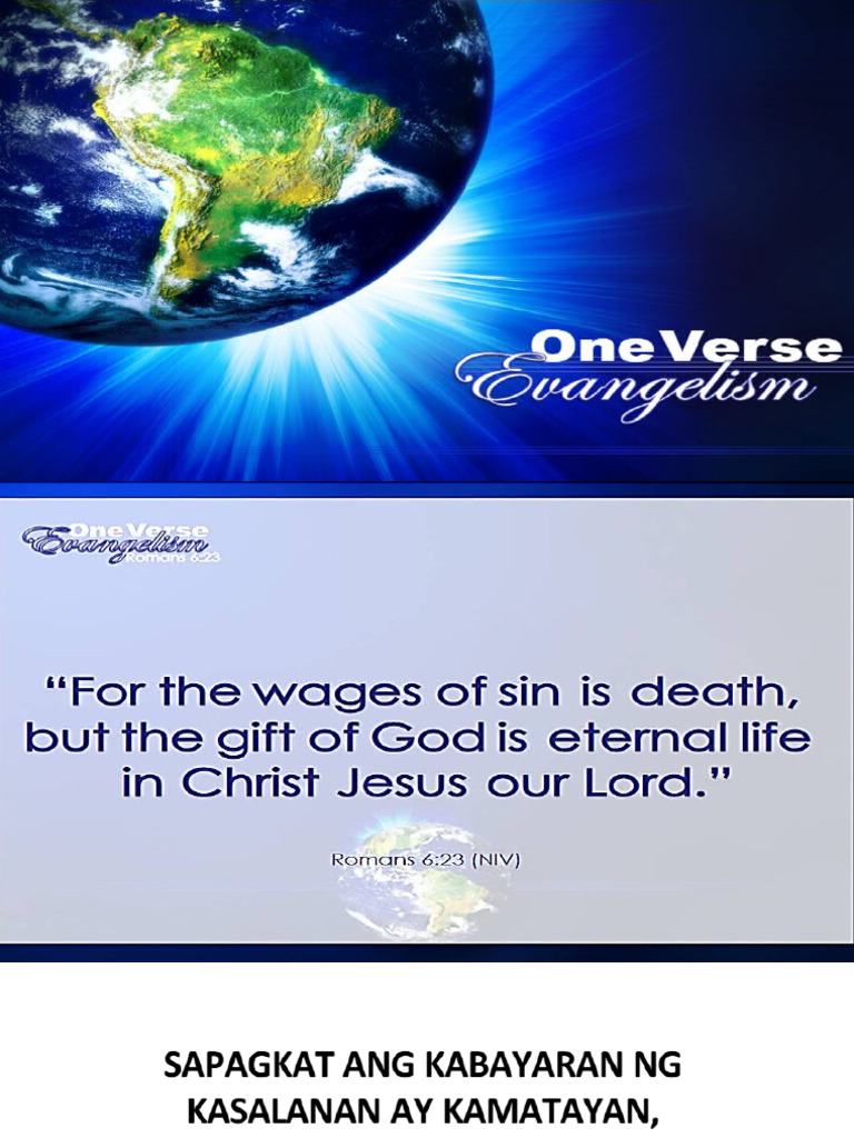 One Verse Evangelism | PDF