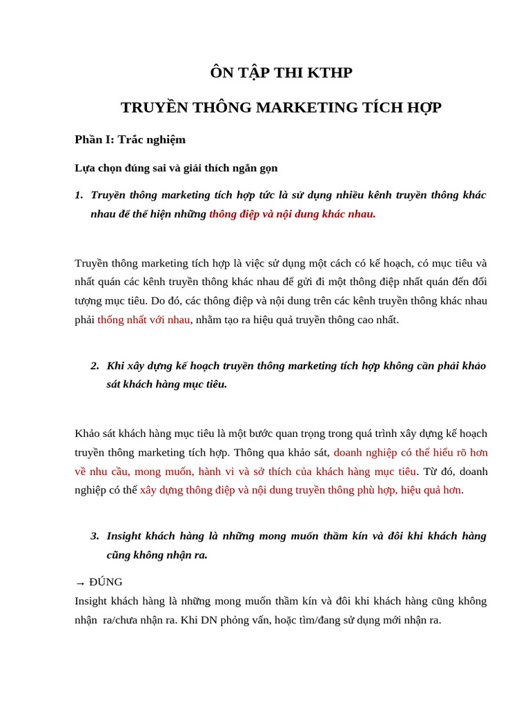 [Bỏ] ÔN TẬP thi KTHP ICM | PDF