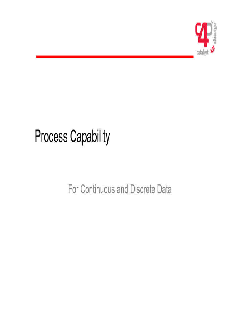 What Is Process Capability | PDF | Standard Deviation | Probability ...