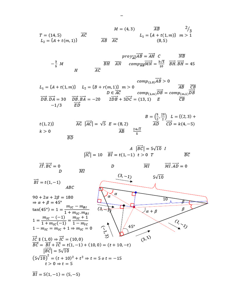 Bisectriz en Geometría Analítica | PDF | Triángulo | Rectángulo