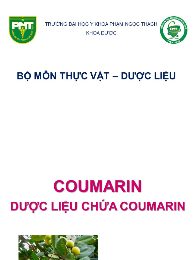6. Coumarin Và Dược Liệu Chứa Coumarin | PDF