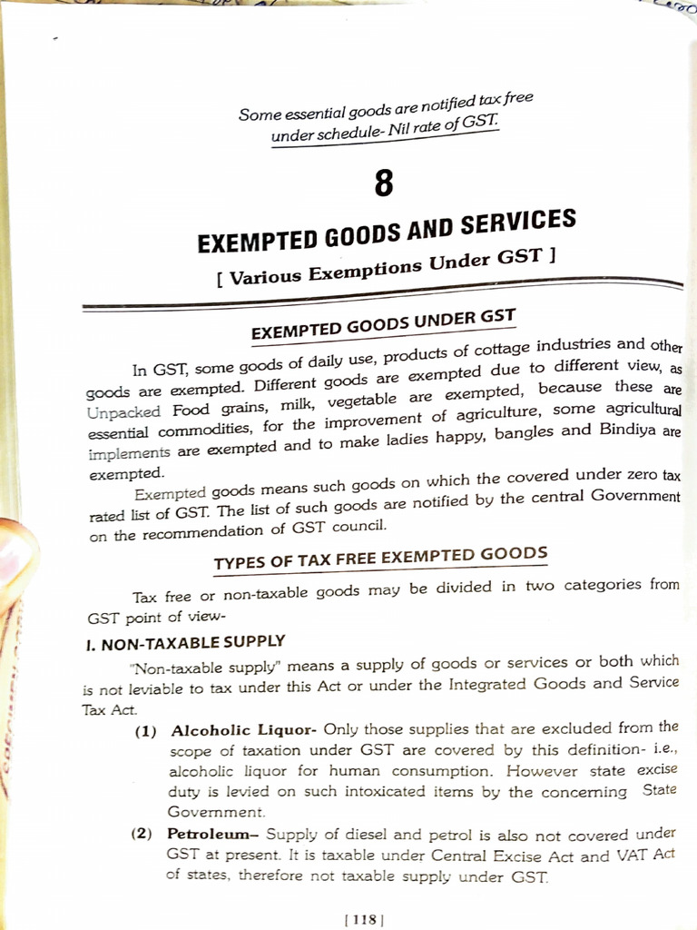 Exempted GST | PDF