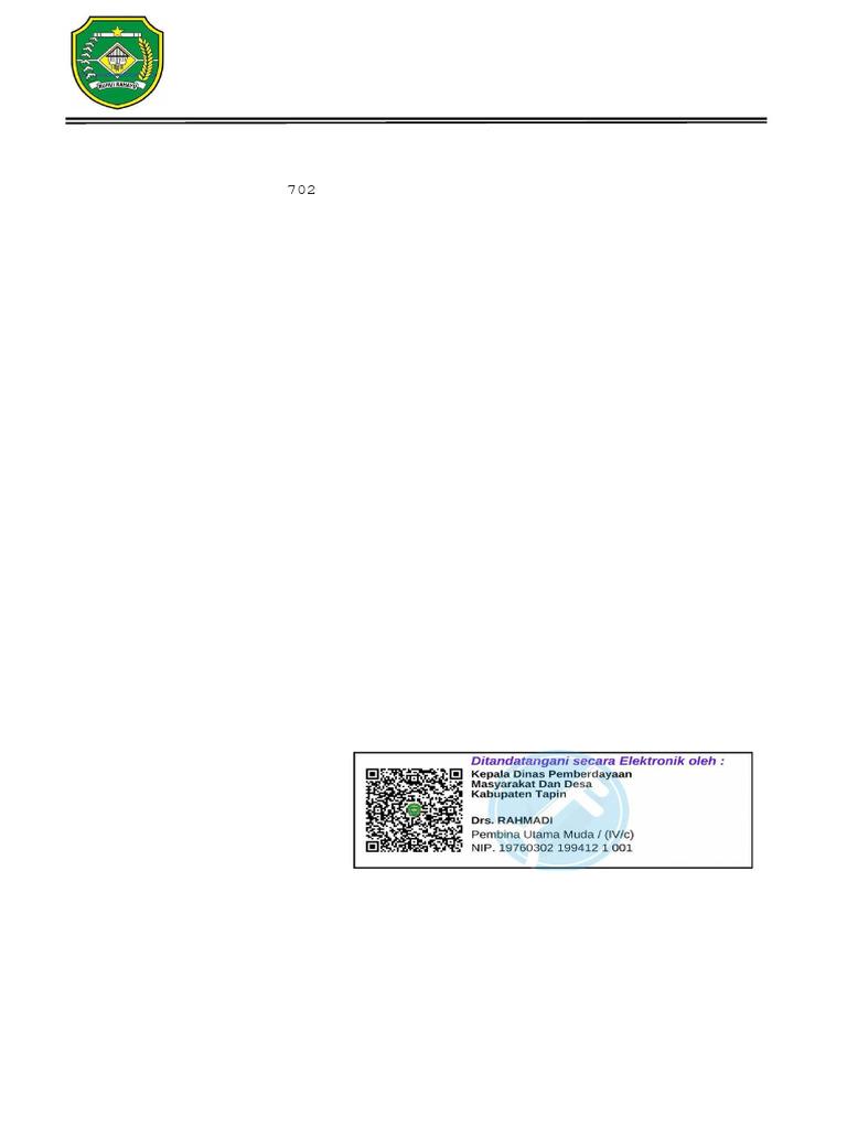 Proposal Bimtek BPD Se-Kecamatan Binuang-1 | PDF