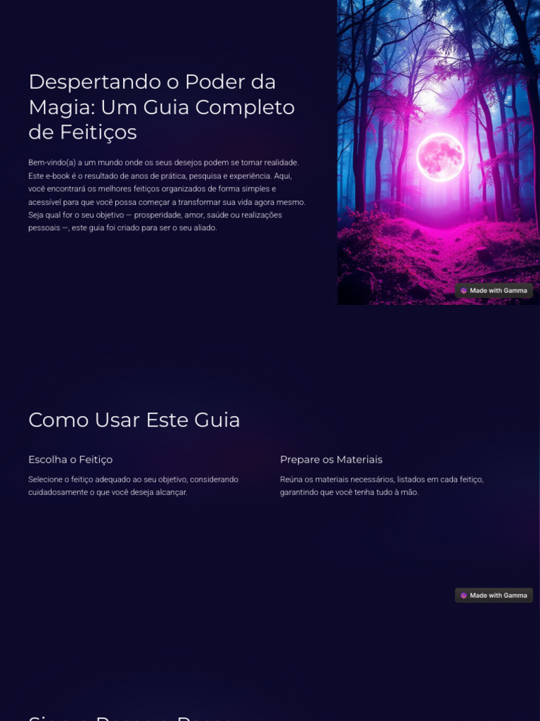 Despertando o Poder Da Magia Um Guia Completo de Feiticos | PDF | Riqueza | Amor