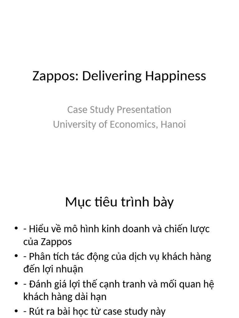 Zappos Case Study Final | PDF