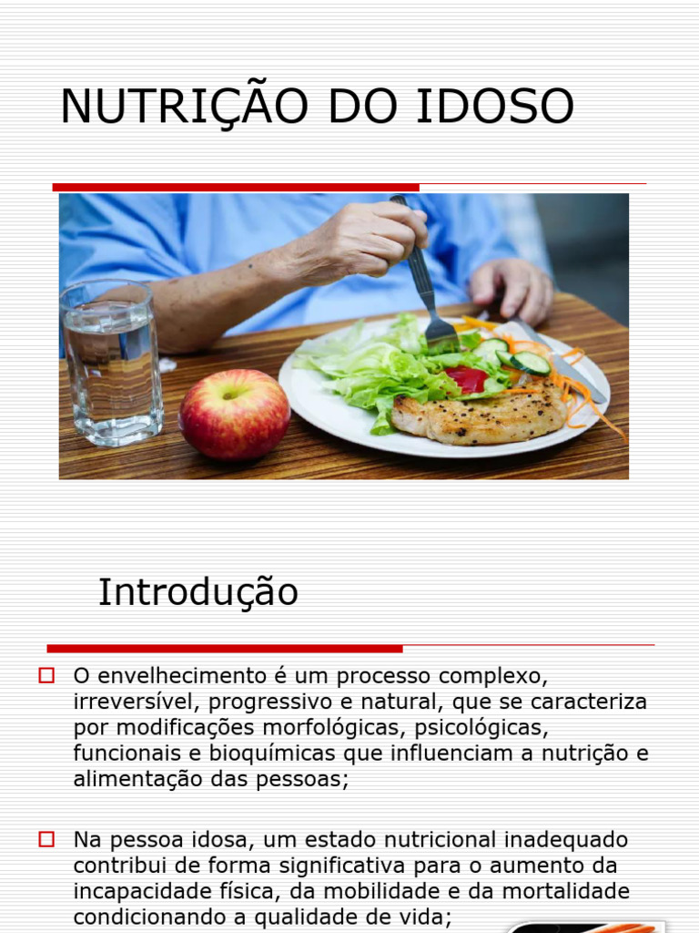 Nutrição Do Idoso - Disc. Nut. e Diet. | PDF | Envelhecimento ...