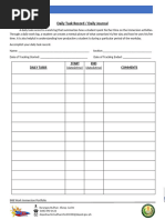 Daily Work Immersion Diary - Sample | PDF