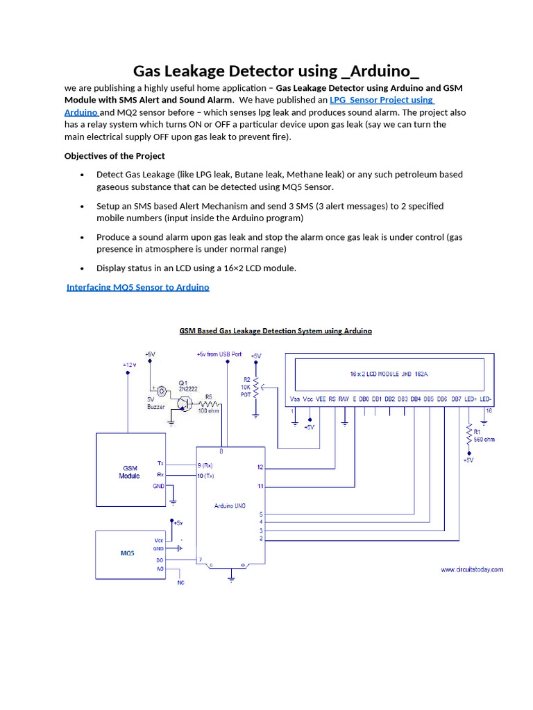 Gas Leakage Detector | PDF