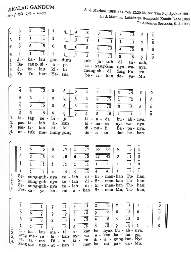 Jikalau Gandum | PDF