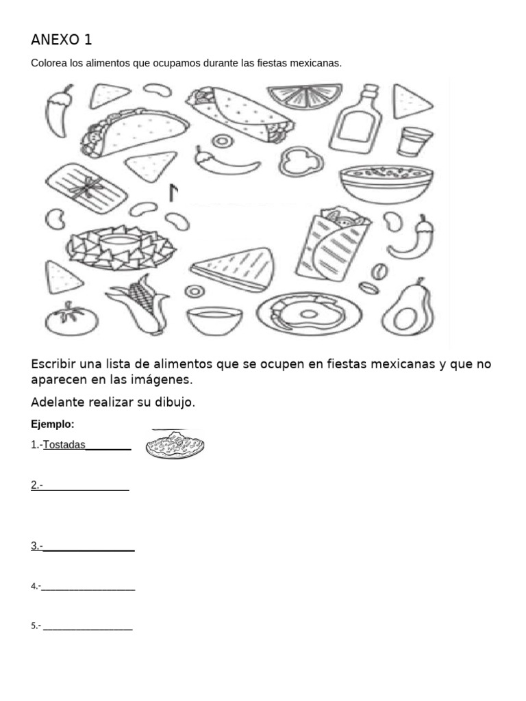 Actividades de Fiestas Mexicanas | PDF