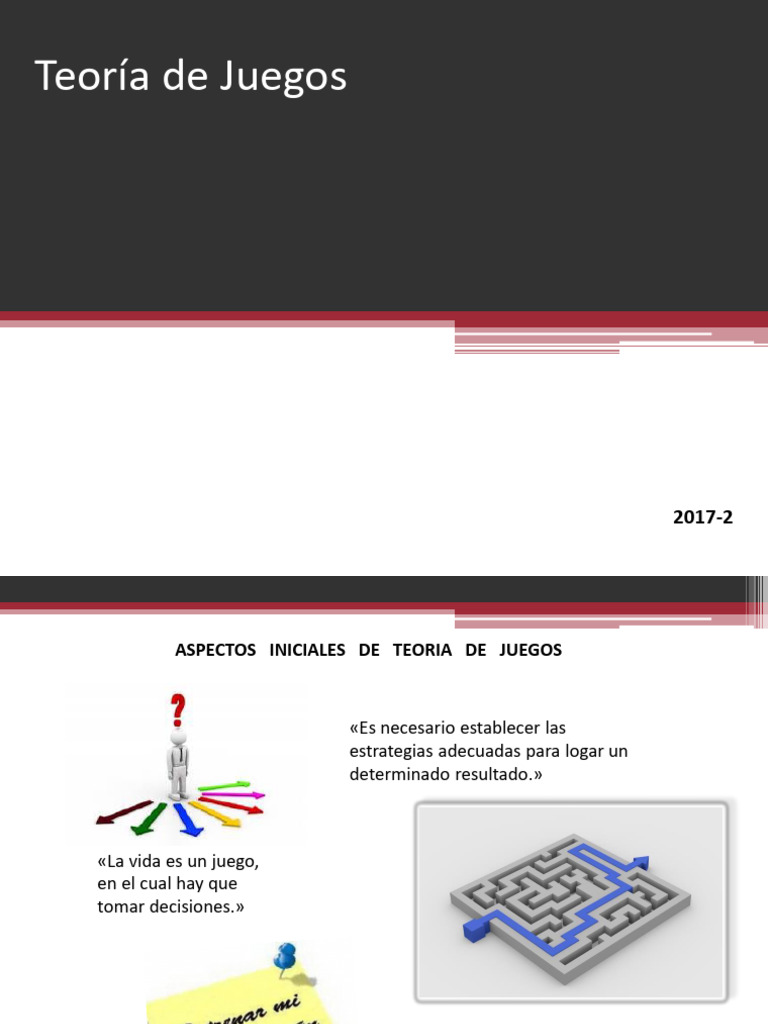 Curso de Teoria de Juegos 2017.2 | PDF | Teoría de juego