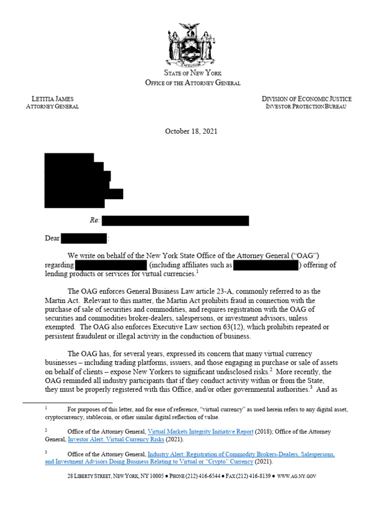 Informational Letter Redacted | PDF | Loans