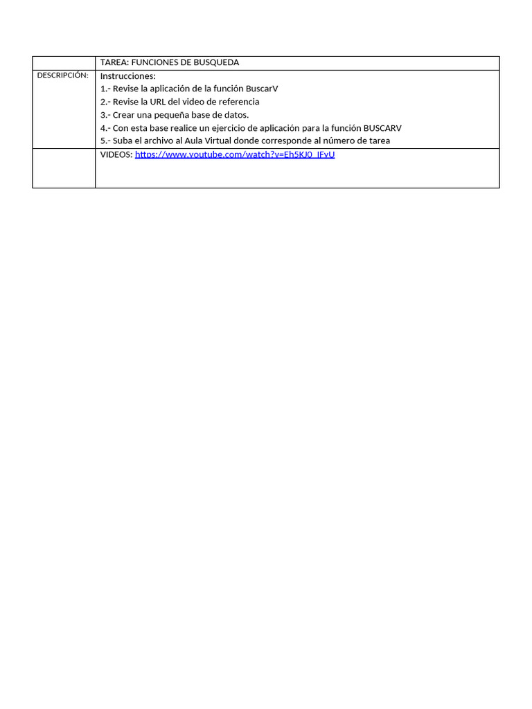 Ejercicio de Función BUSCARV en Excel | PDF