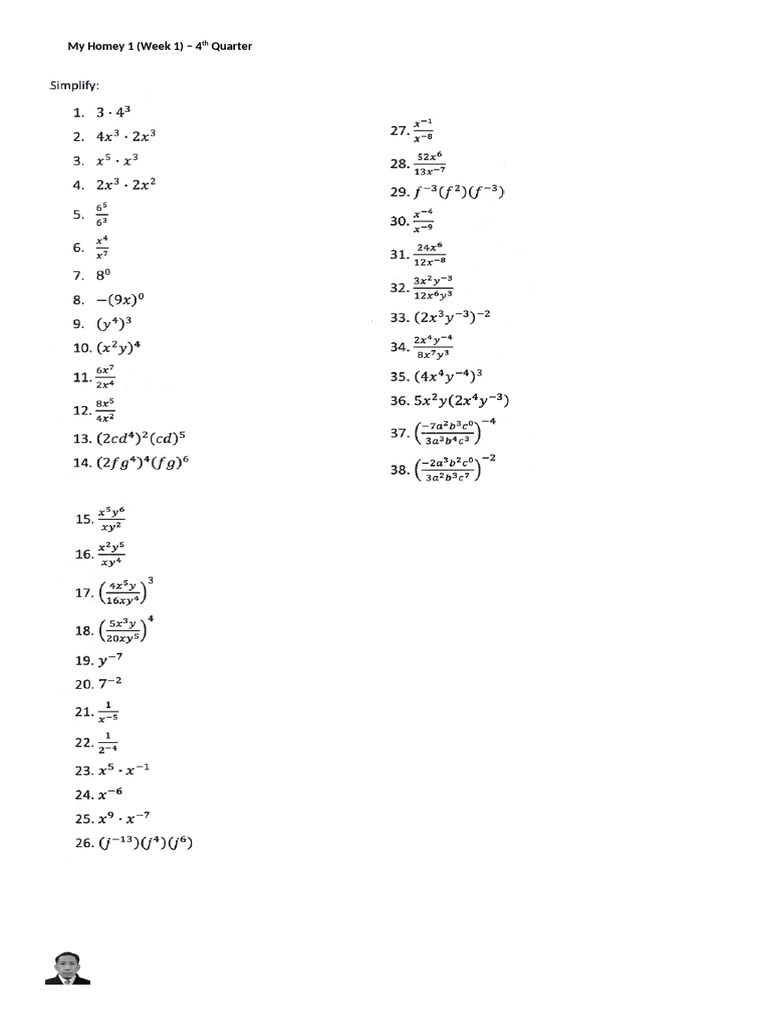 4 WS1 LawsOfExponent | PDF