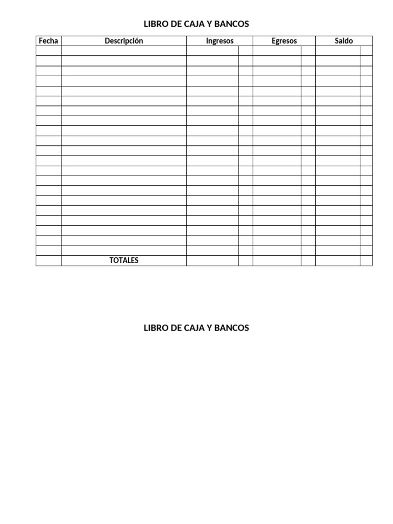 Libro de Caja | PDF