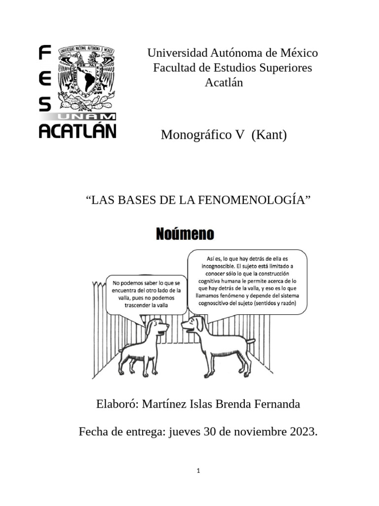 Kant y El Fenomeno | PDF | Immanuel Kant | A priori y a posteriori