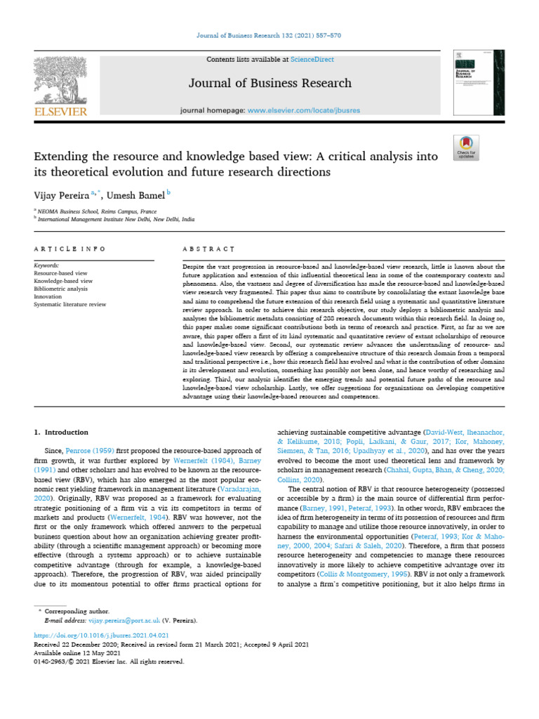 KBV RBV | PDF | Knowledge | Metadata