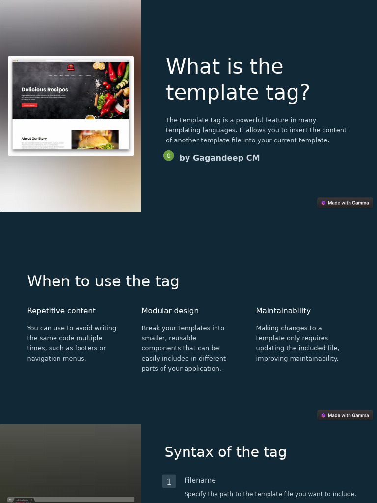 What Is The Template Tag | PDF | Html | Modular Programming
