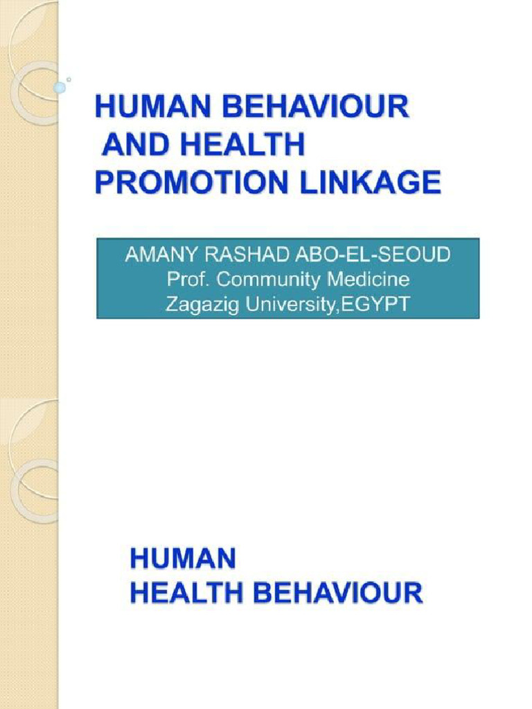 Health Promoting Behavior | PDF