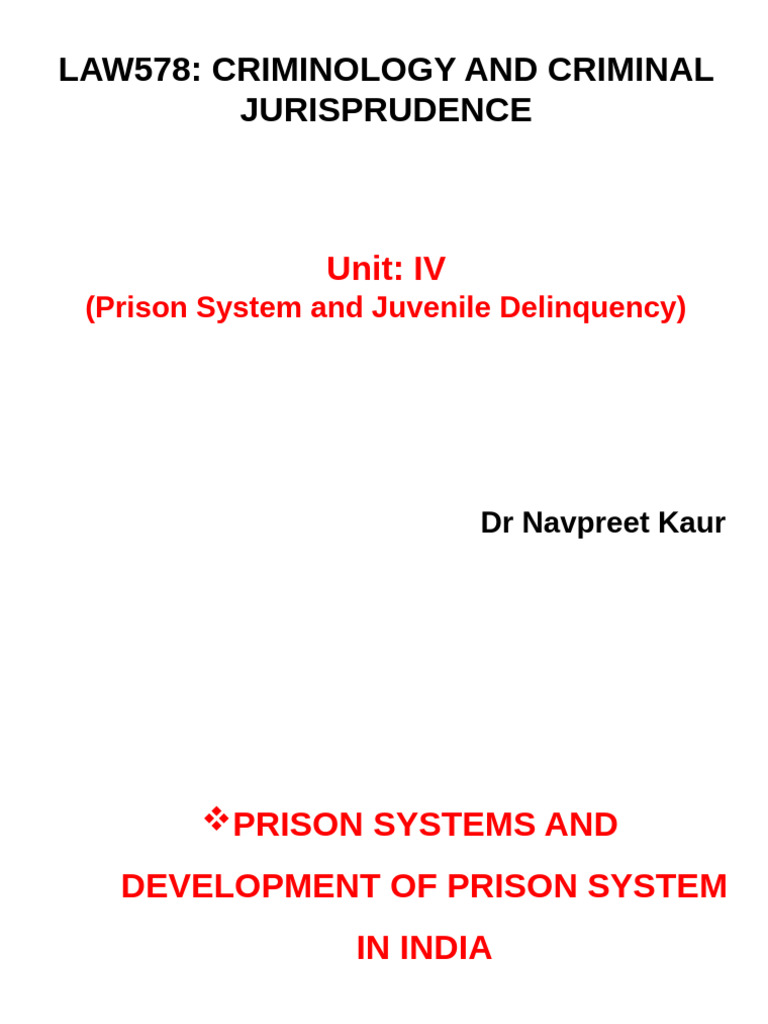 Evolution of India's Prison System | PDF | Juvenile Delinquency | Prison