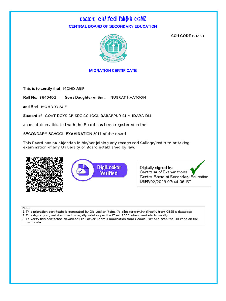 Migration Mohd Asif | PDF