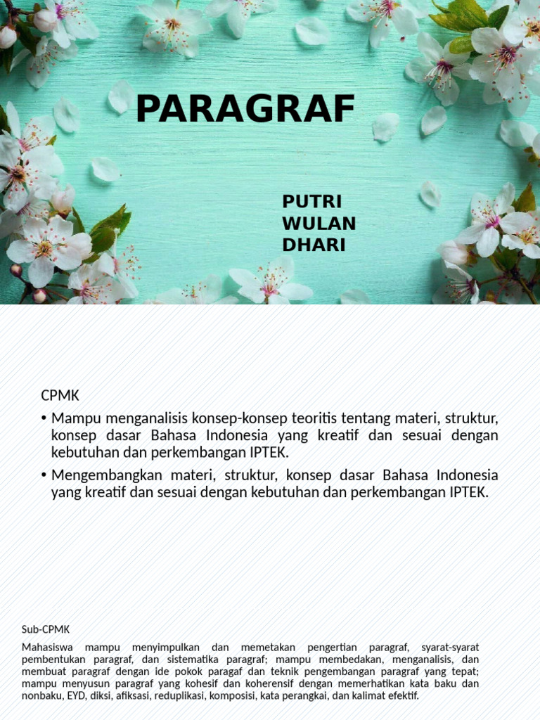 PPT PARAGRAF | PDF