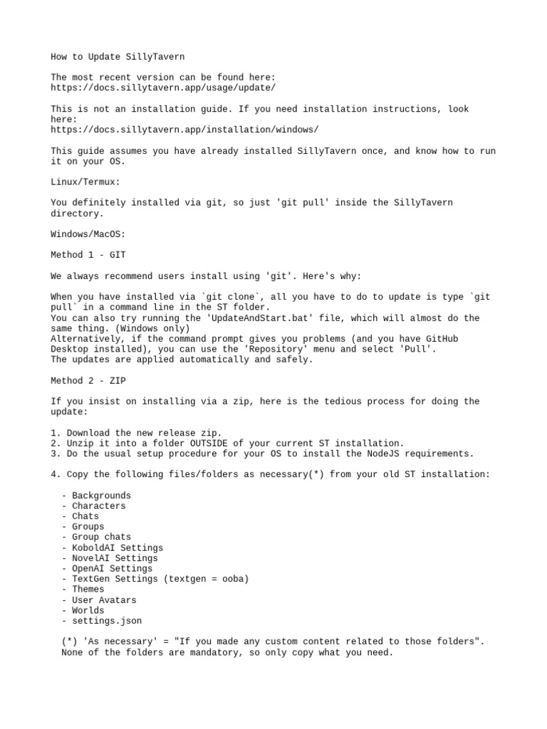 Update Instructions | PDF