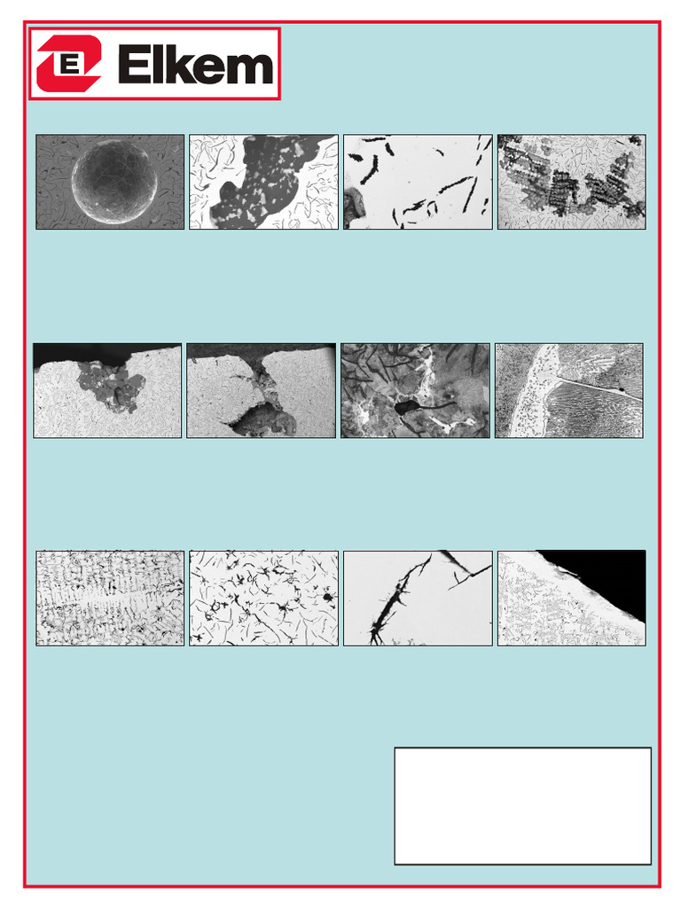Plakat Elkem Common Metallurgical Defects in Grey Iron-1 | PDF | Steel ...