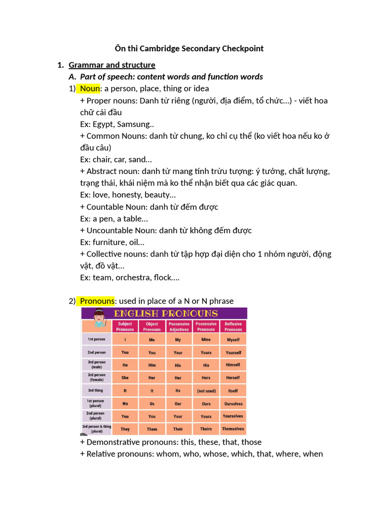 Ôn Thi Cambridge Secondary Checkpoint | PDF