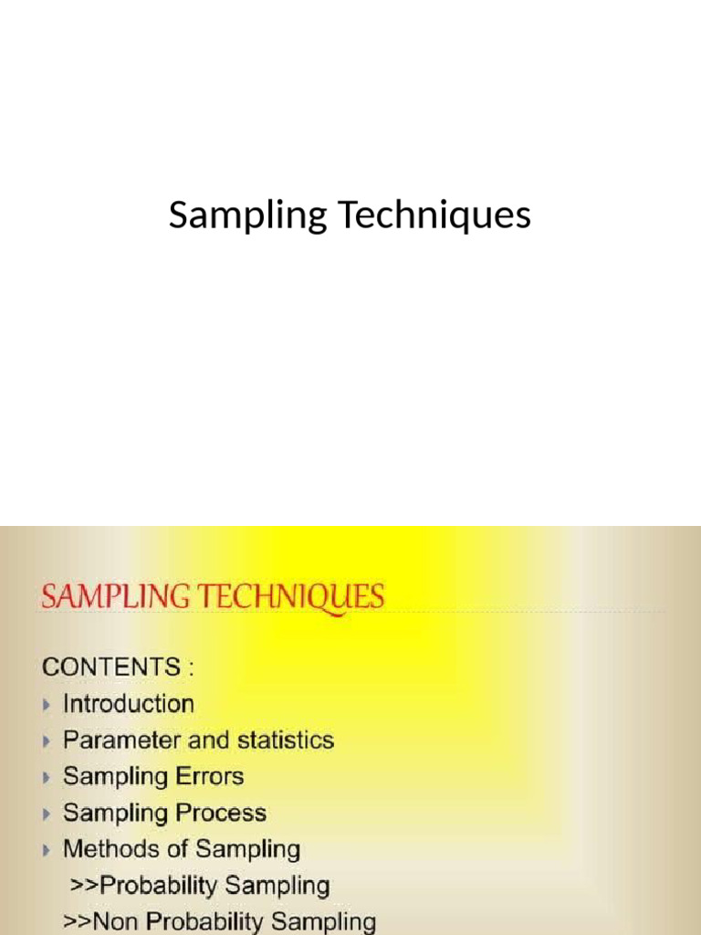 Sampling Pdf