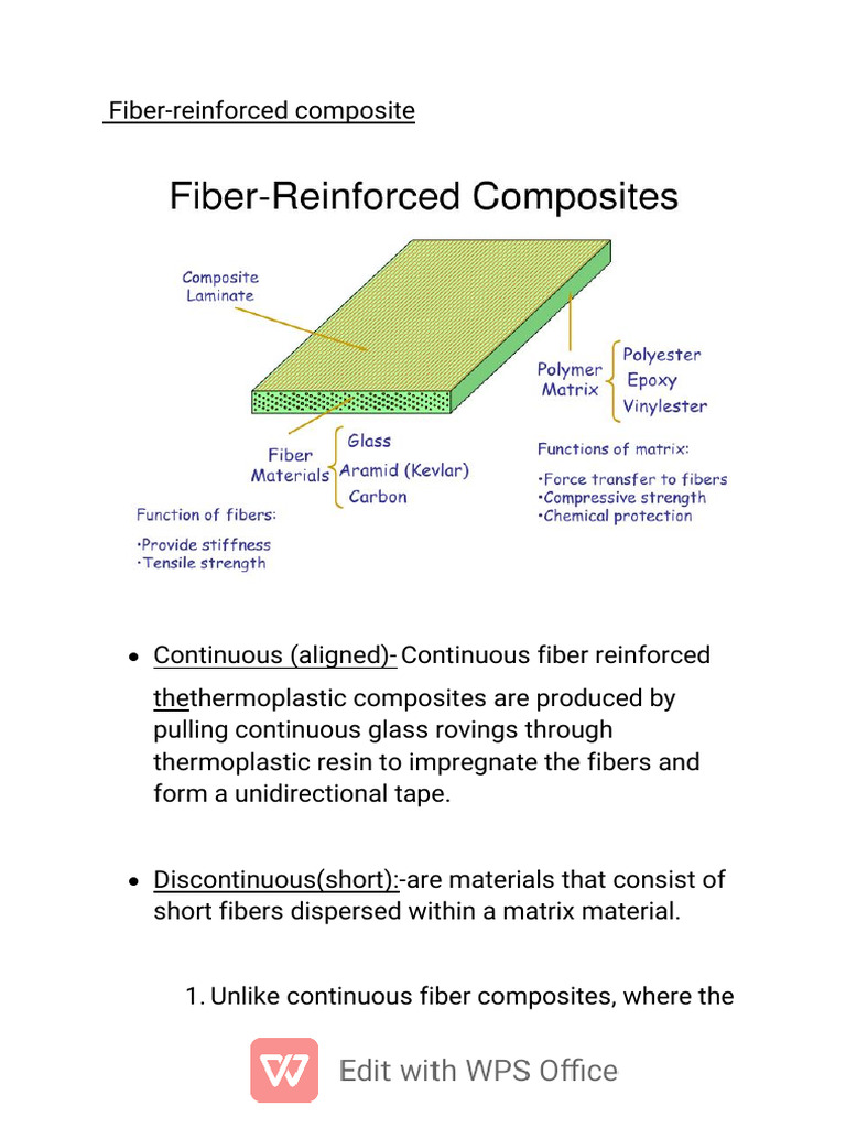 fiber-reinforced composite | PDF | Composite Material | Polymers