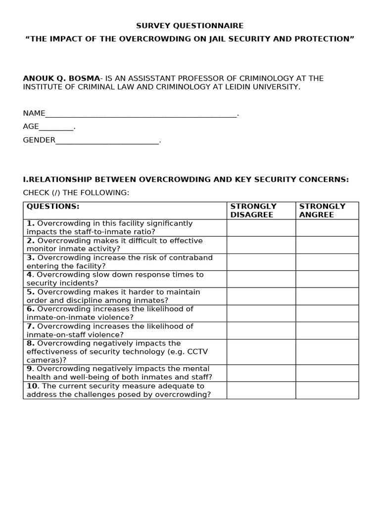 The Impact of Overcrowding in Jail and Protection | PDF | Violence | Prison