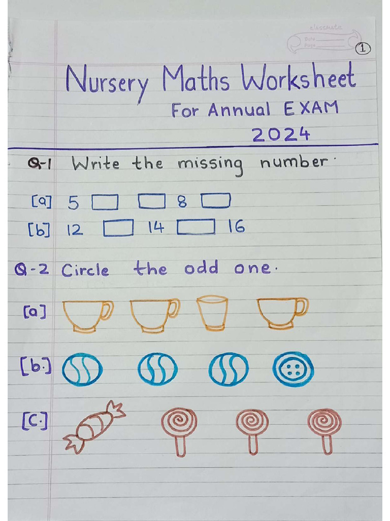 Nursery Maths | PDF