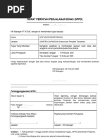 Template Surat Perjalanan Dinas | PDF