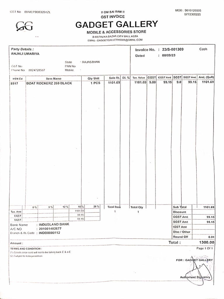 Boat Invoice 8 Sep. 2023 | PDF