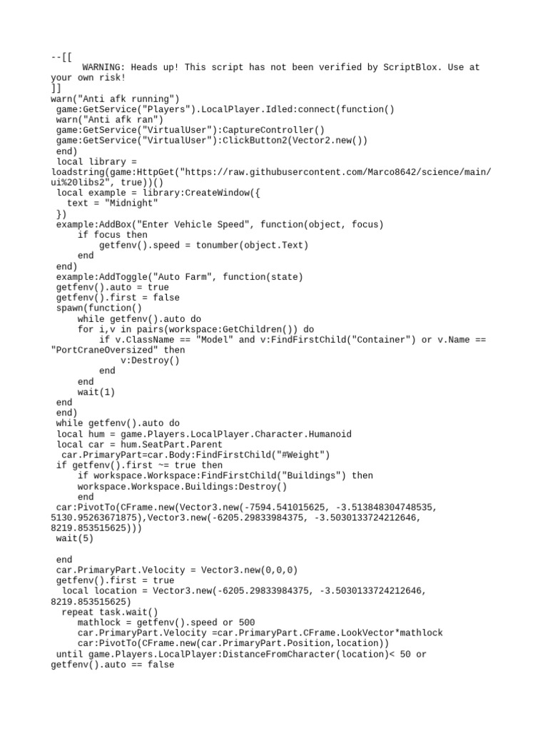 Midnight Chasers Highway Racing AUTO FARM GUI | PDF