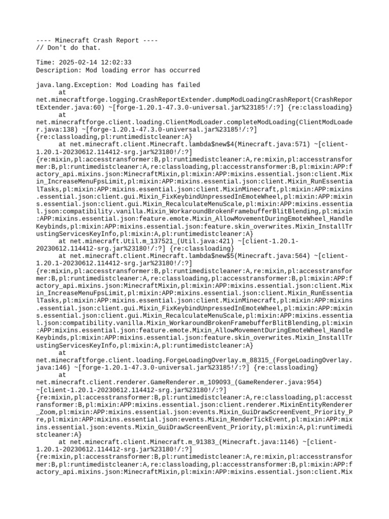 Siren Head Mod Loading Error Report | PDF | Computer Engineering ...