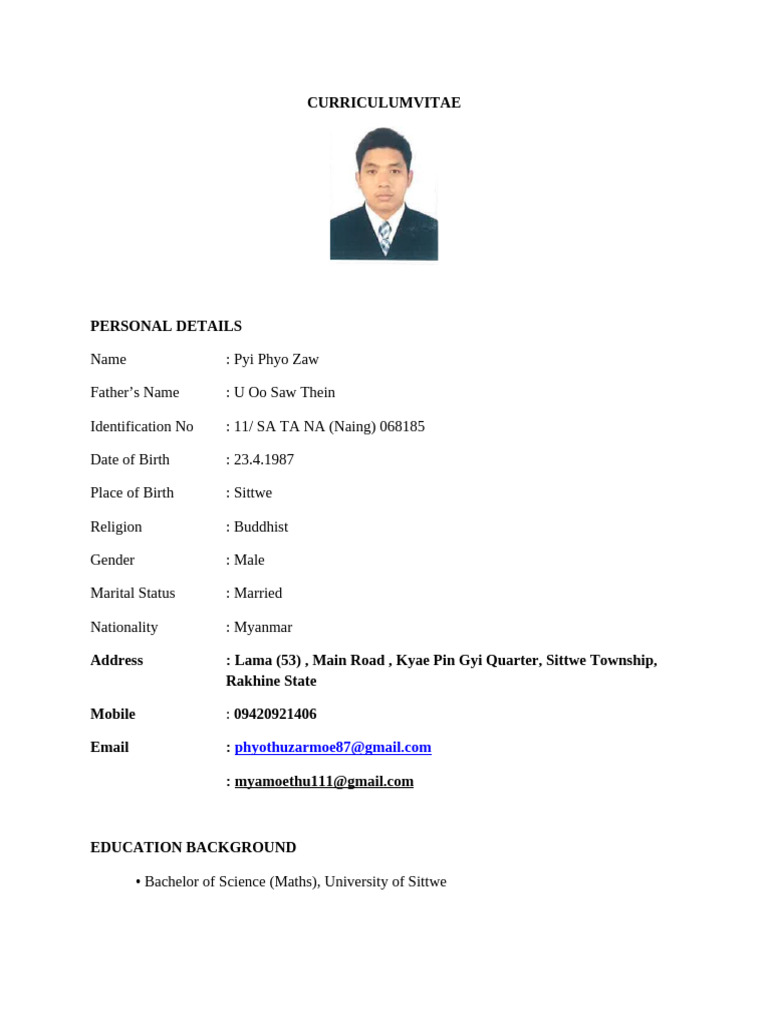 CURRICULUMVITAE.docx LWF | PDF