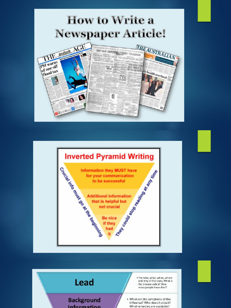 02 How To Write A Newspaper Article 1 | PDF